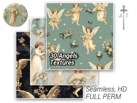 Second Life Marketplace - [AT] 30 Seamless Angels Textures (FULL PERM)